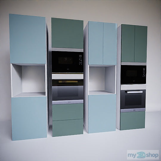 PYTHA Tall Appliance Cabinets – My 3D Shop